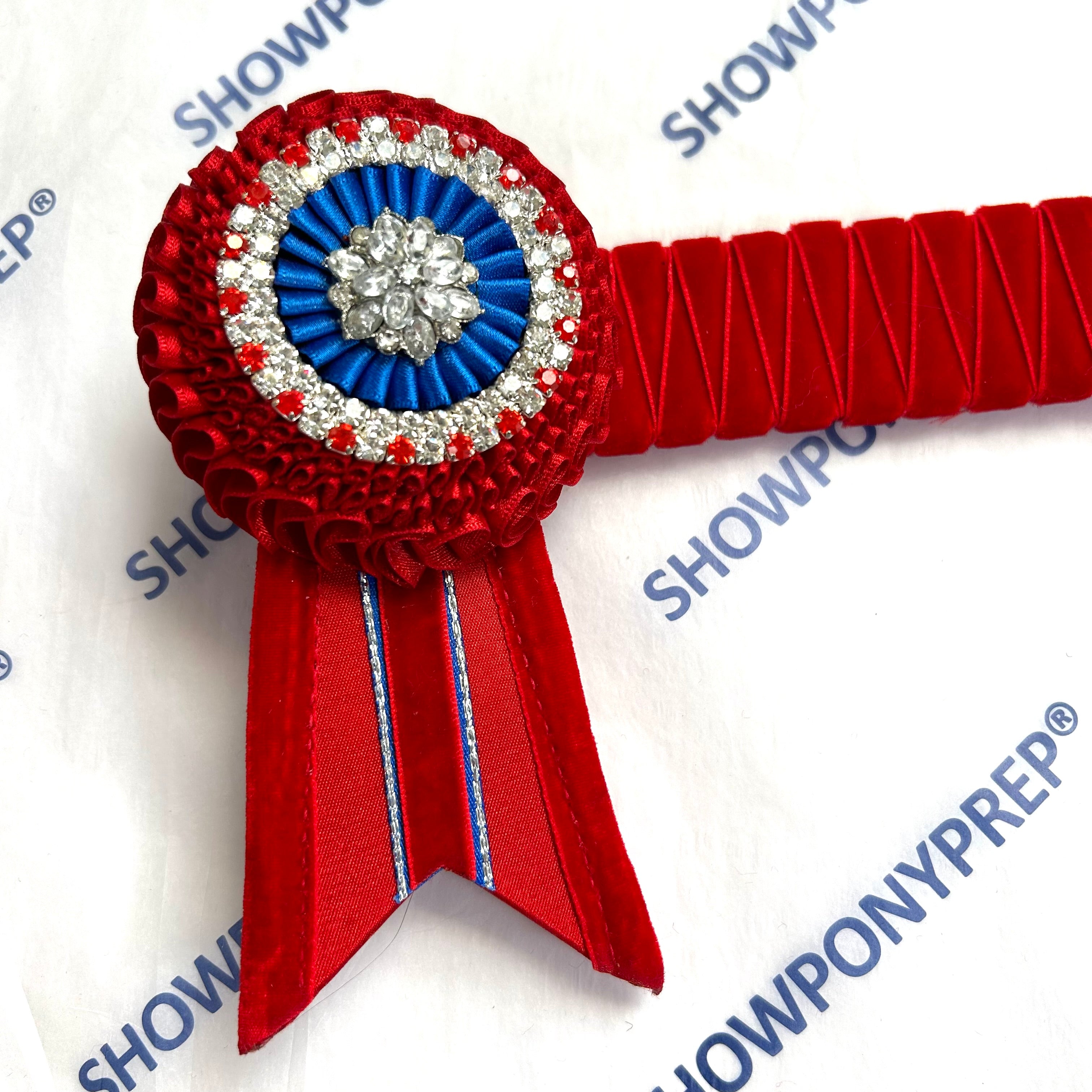 16” Red Velvet Browband – Showponyprep.com