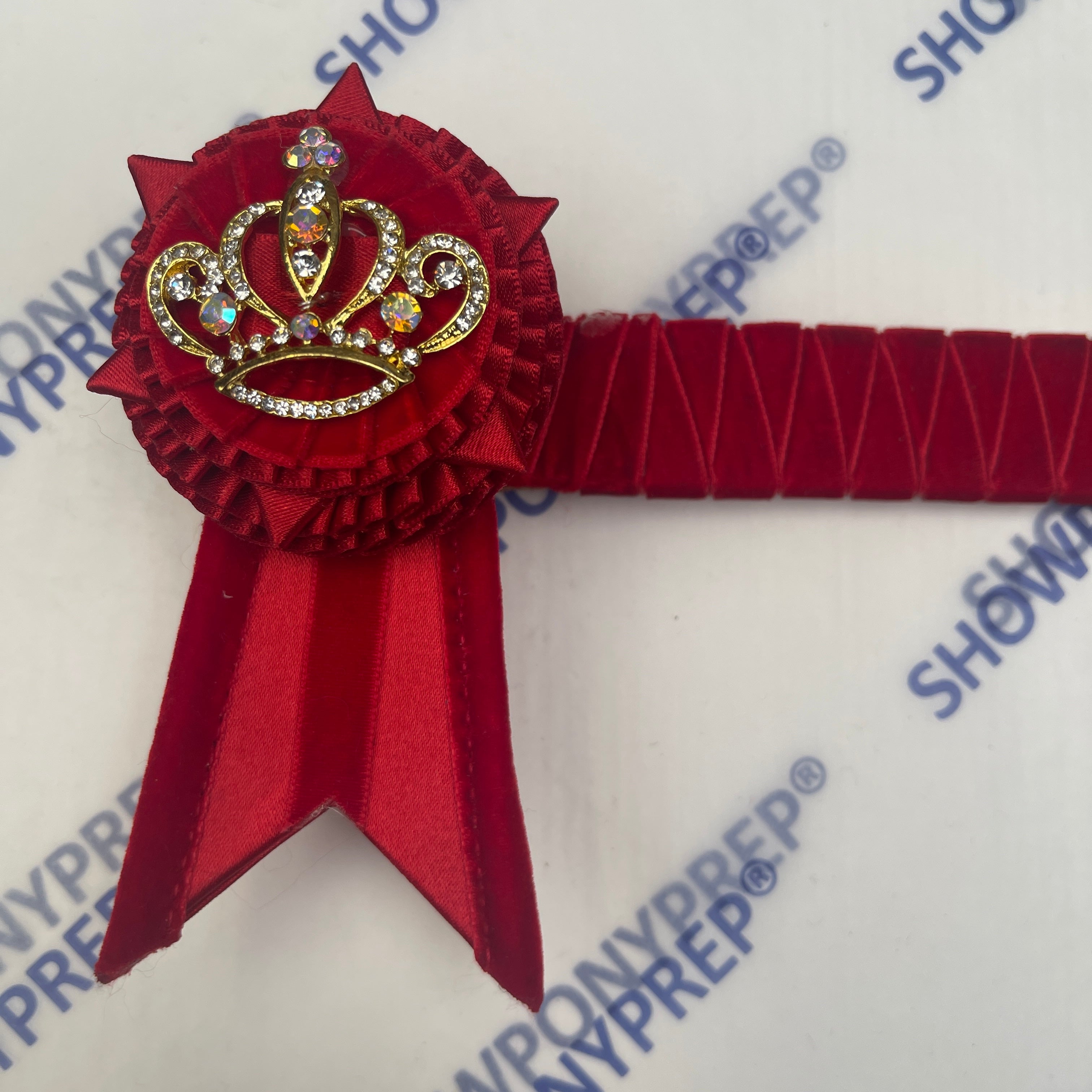 14” Red Browband – Showponyprep.com