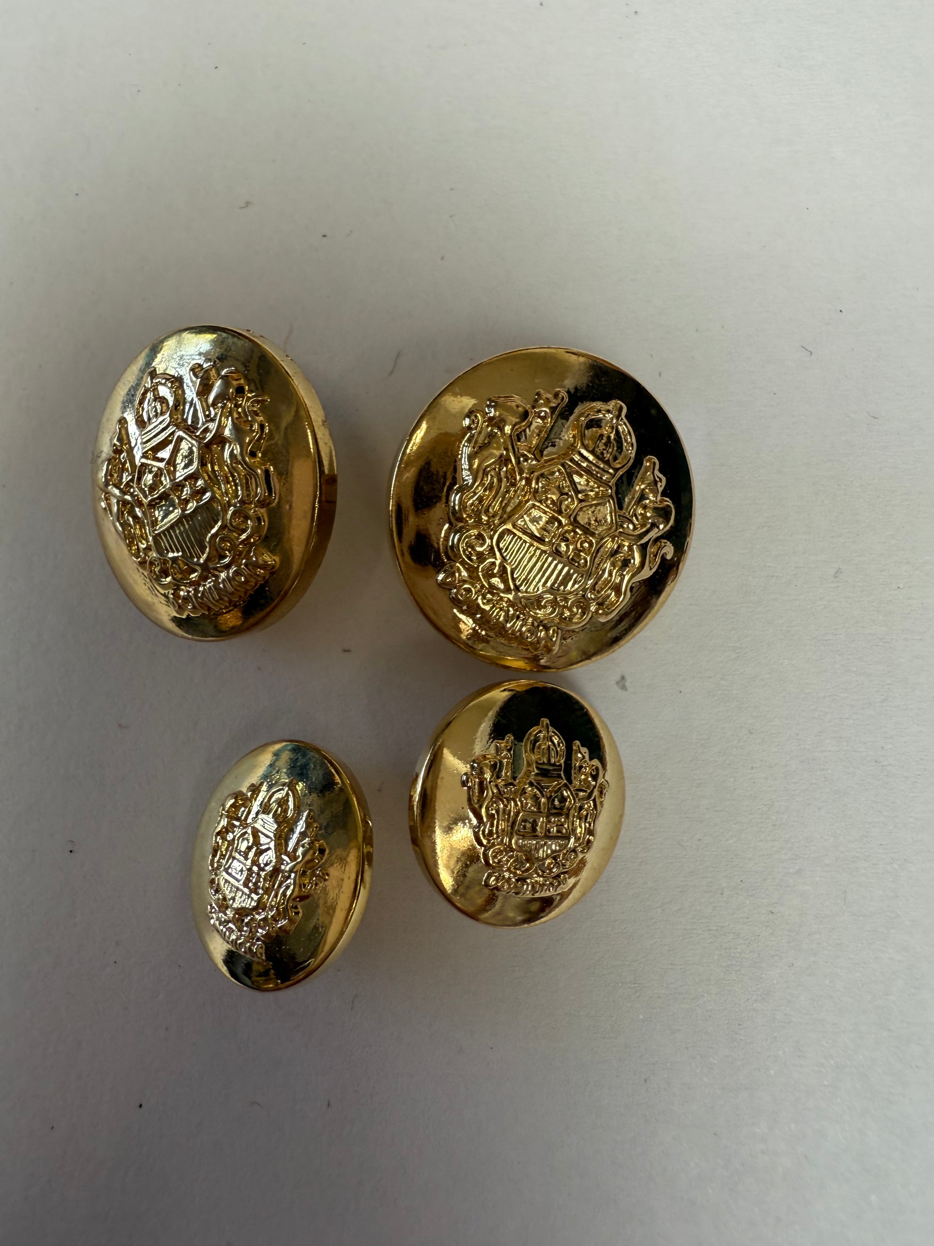 Regal Crown Gold Buttons – Showponyprep.com