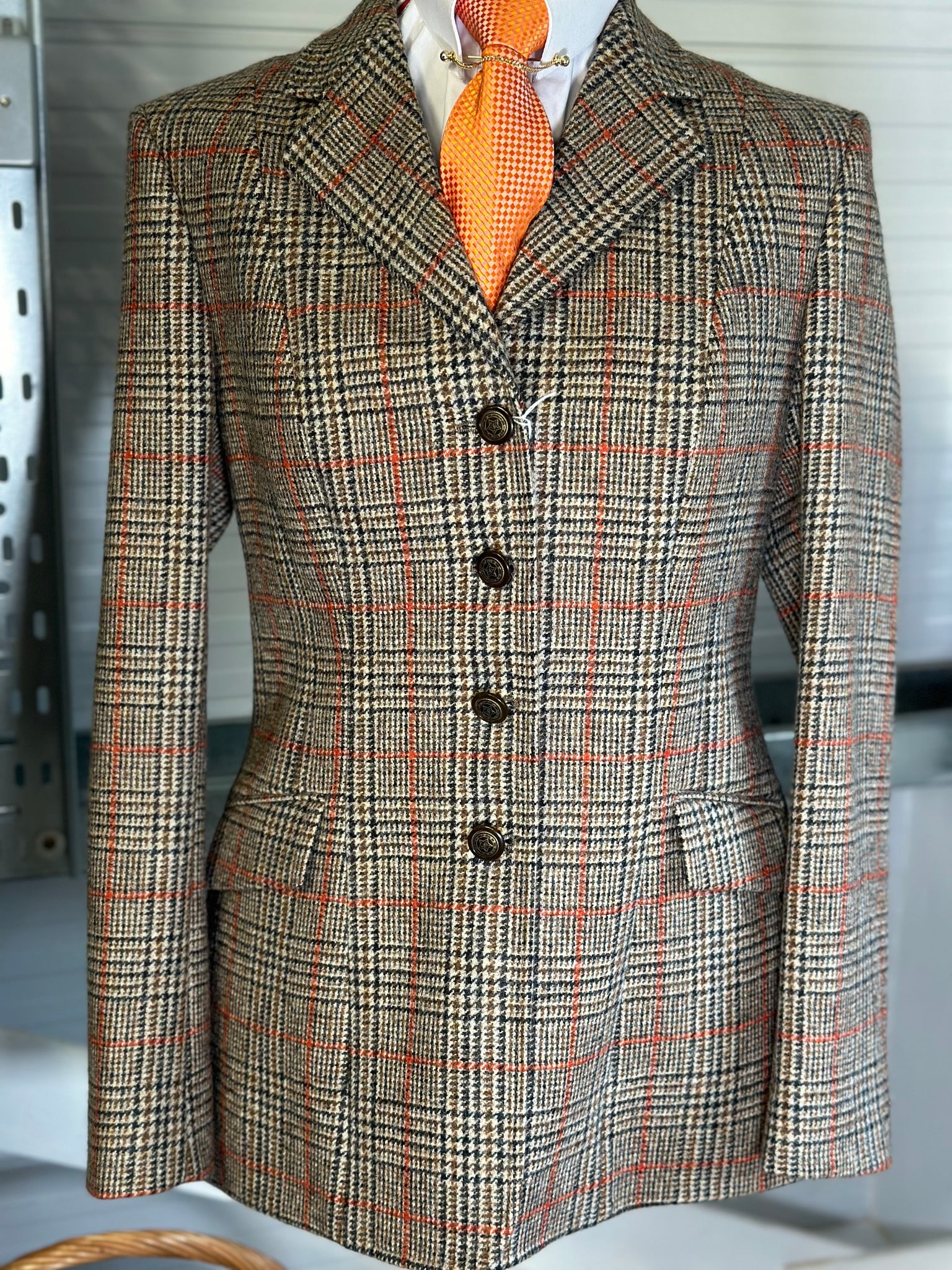 IN STOCK: UNIQUE TWEED PRINCESS CUT JACKET | Showponyprep.com