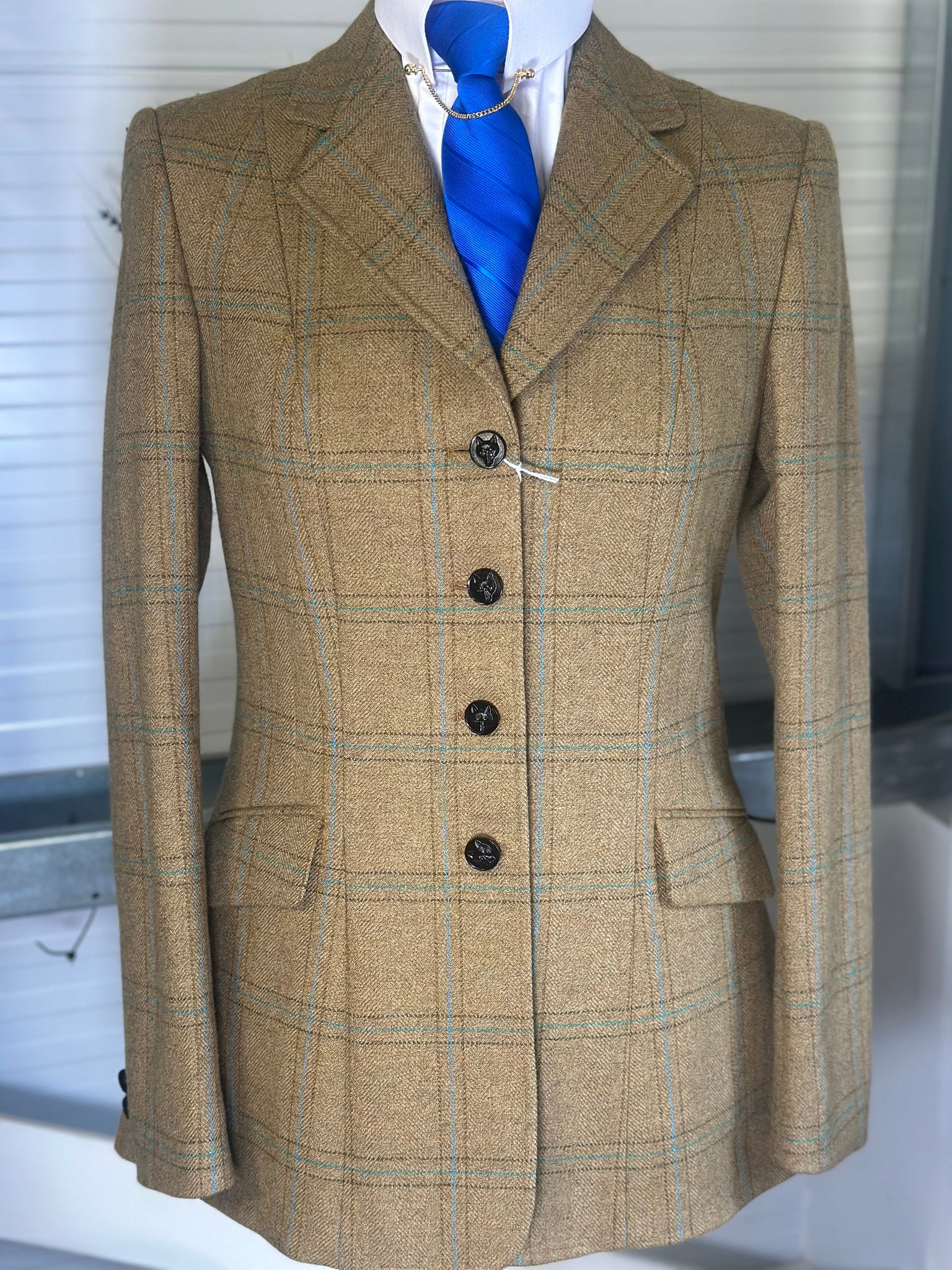 IN STOCK: UNIQUE TWEED PRINCESS CUT JACKET | Showponyprep.com