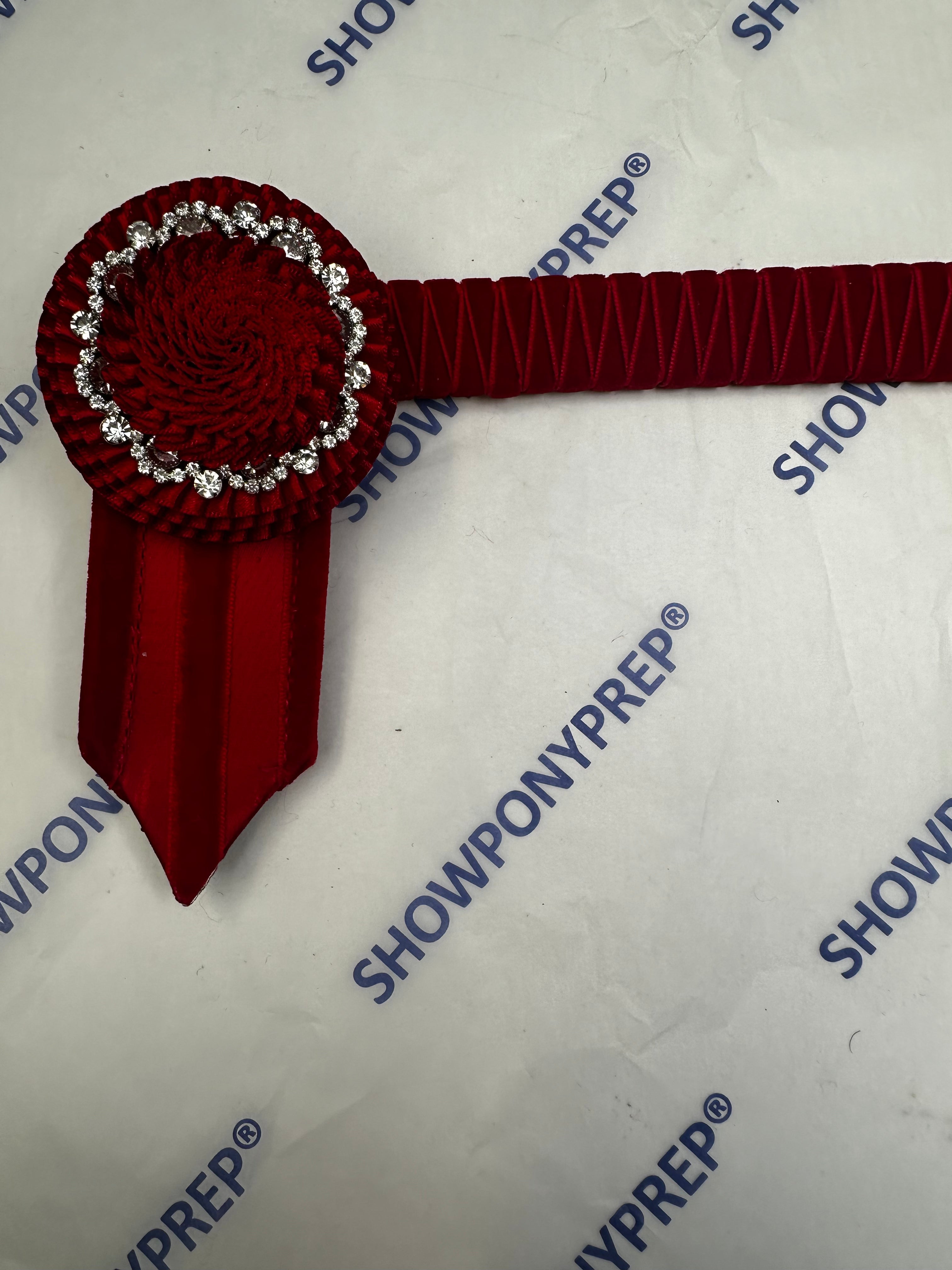 16" Red Browband – Showponyprep.com